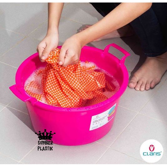 Jual Claris Ember Baskom 24 Liter Anti Pecah Tuff 3251 | Shopee Indonesia