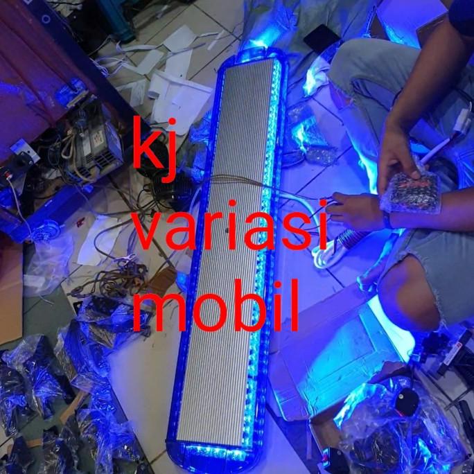 Jual lampu light bar LtF strobo biru biru 120cm slim | Shopee Indonesia