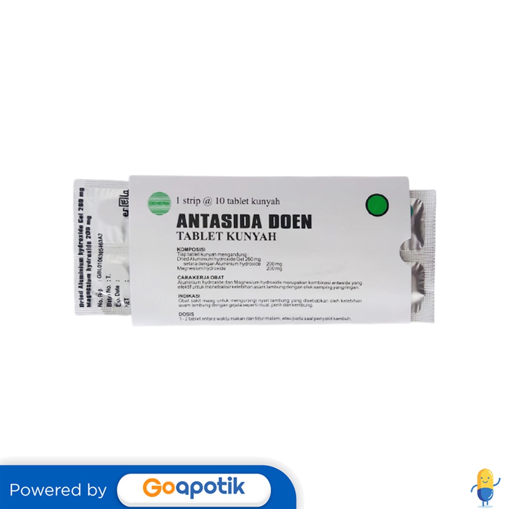Jual ANTASIDA DOEN ERELA STRIP 10 TABLET | Shopee Indonesia