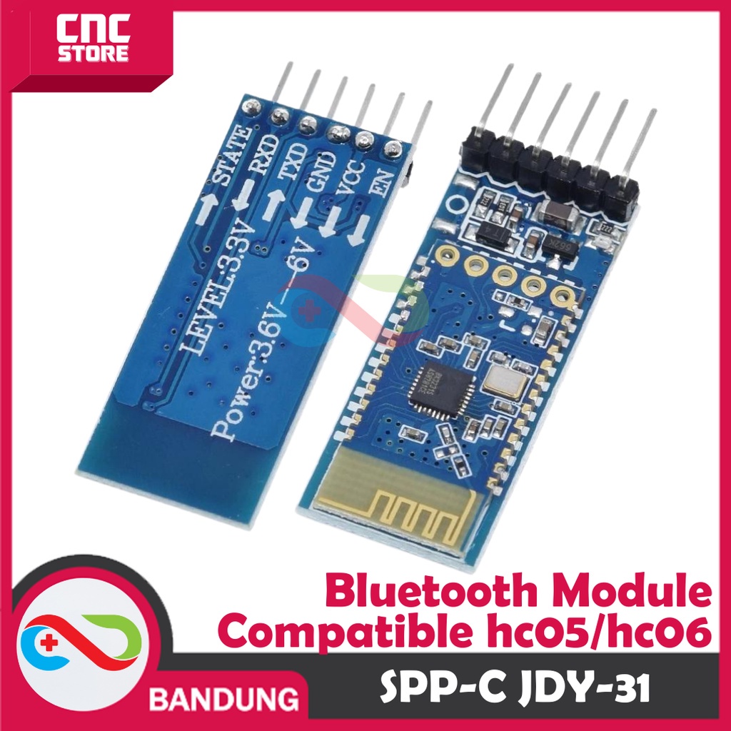 Jual SPP-C BLUETOOTH SERIAL MODUL JDY-31 COMPATIBLE HC-05 HC-06 SPPC ARDUINO | Shopee Indonesia