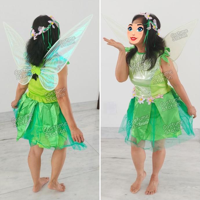 Jual Kostum Tinkerbell/Costume Princess Fairy Peri Peter Pan Wanita ...