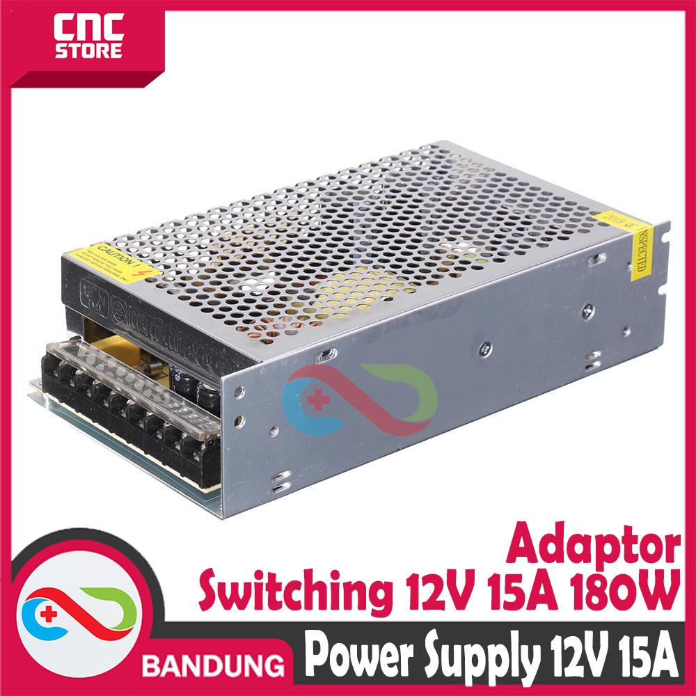 Jual POWER SUPPLY SWITCHING 12V 15A HIGH QUALITY ADAPTOR JARING 180W ...