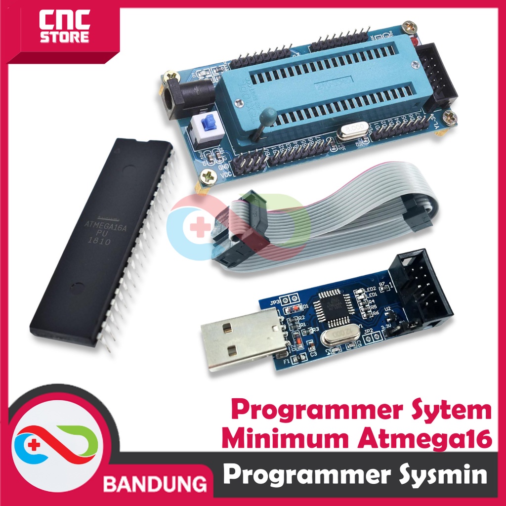 Jual PAKET LENGKAP SYSMIN SYSTEM MINIMUM ATMEGA16 PLUS USB ASP ISP AVR | Shopee Indonesia