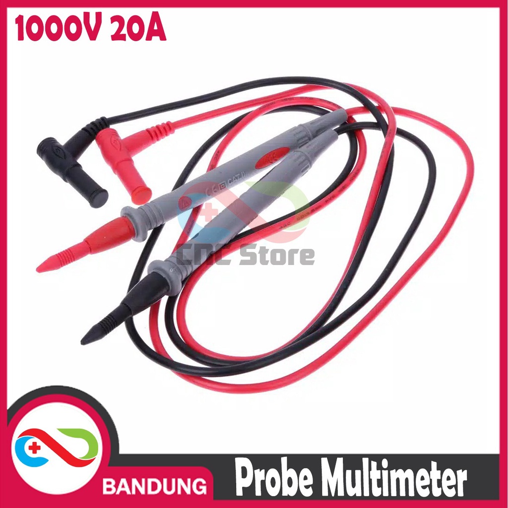 Jual UNIVERSAL PROBE MULTIMETER AVO METER 20A 1000V KABEL TEST LEAD ...