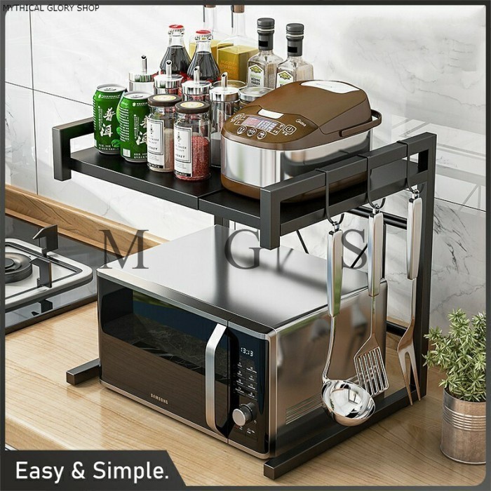 Jual Baru Rak Microwave Fleksibel/Rak Dapur Taleskopik Rak Peralatan ...