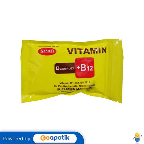 Jual VITAMIN B COMPLEX + B12 SAMCO SACHET 100 PCS | Shopee Indonesia