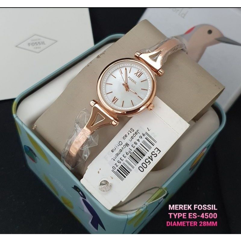Jual jam tangan wanita Fossil es 4500 original | Shopee Indonesia