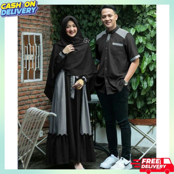 Jual Voupld Gamis Polos Coyple Gamos Dewasa Famis Pasangan Satu Pasang ...