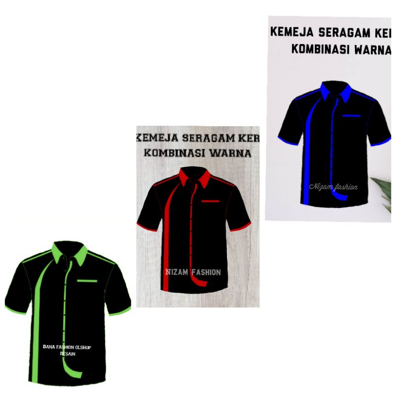 Jual kemeja seragam kerja,seragam komunitas dll kombinasi warna ...