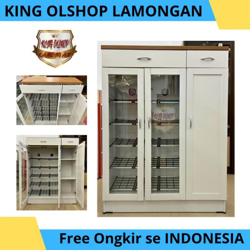 Jual Lemari Rak Sepatu Helm Minimalis Laci Pintu Tertutup / Practice ...