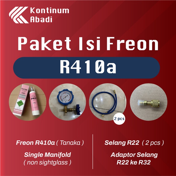 Jual PAKET ISI FREON / PREON R410A | Shopee Indonesia