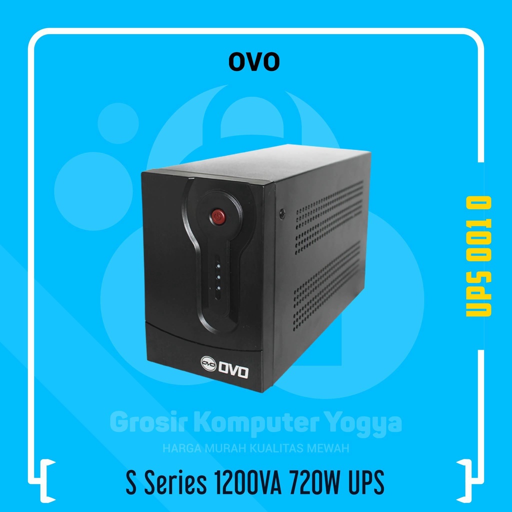 Jual OVO S Series 1200VA 720W Built In AVR Ultra Fast Offline UPS | Shopee Indonesia