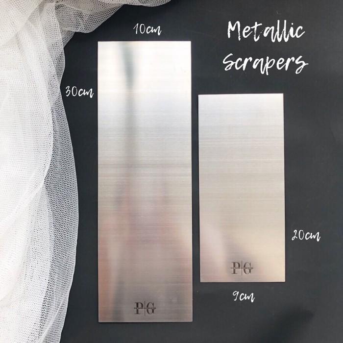Jual Short Metallic/Stainless Steel/Ganache / Buttercream Scraper /Scrapper | Shopee Indonesia