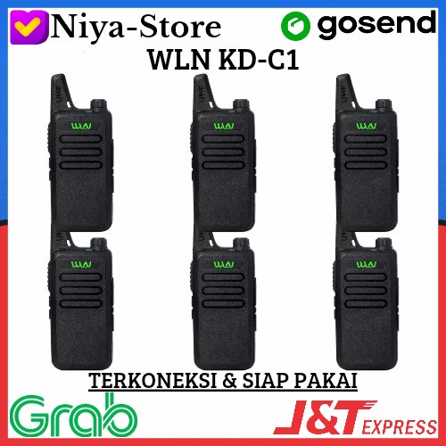 Jual Paket Special 6 Unit Walkie Talkie Radio HT WLN KD-C1 (Terkoneksi) | Shopee Indonesia