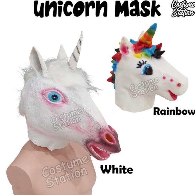 Jual Topeng Unicorn / Horse Kuda Mask Latex Hewan Binatang Animal ...
