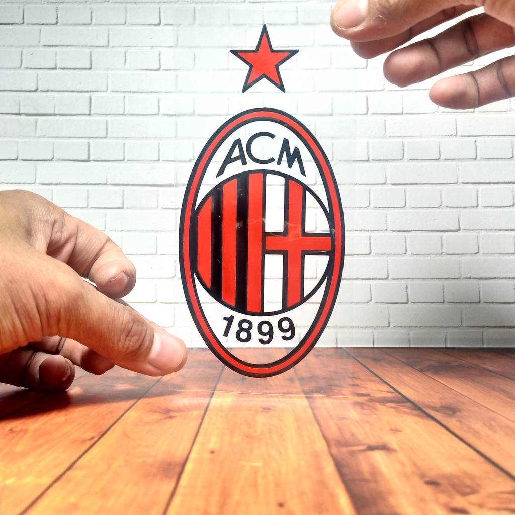 Jual Cutting Sticker Ac Milan Variasi Motor Mobil Stiker Keren | Shopee ...