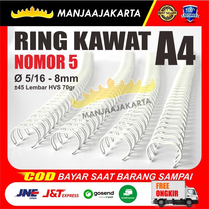 Jual Katlen Spiral Kawat 5 Per 16 Putih A4 Jilid Kawat Spiral Nomer 5 ...