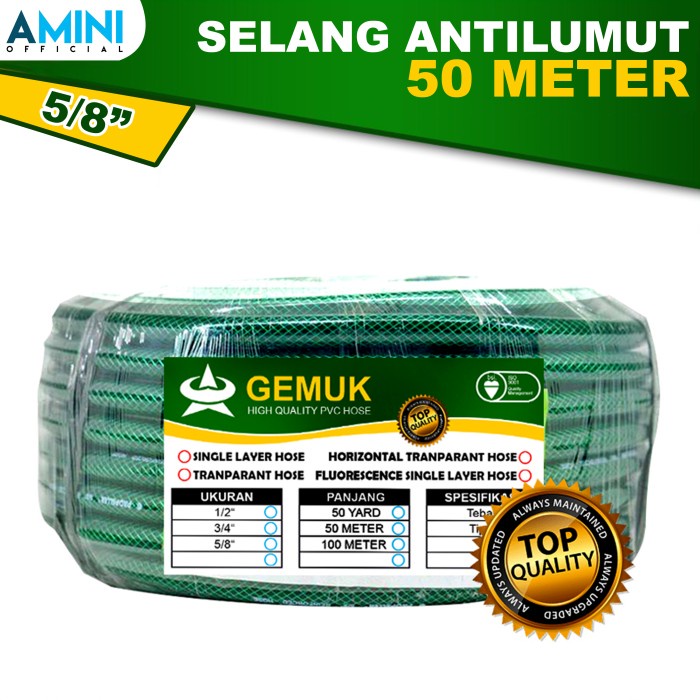 Jual SELANG AIR 50 METER UKURAN 5/8 INCH / SELANG TAMAN / SELANG BENANG | Shopee Indonesia