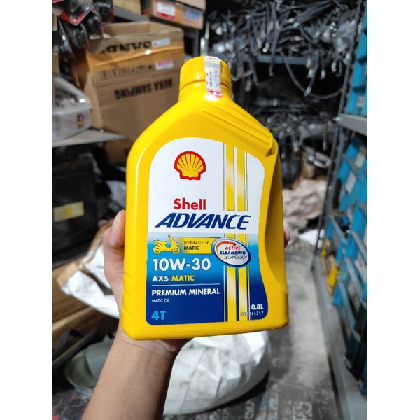 Jual Oli Oil Pelumnas Mesin Shell Advance AX5 10W 30 0,8ml 800ml Resmi ...