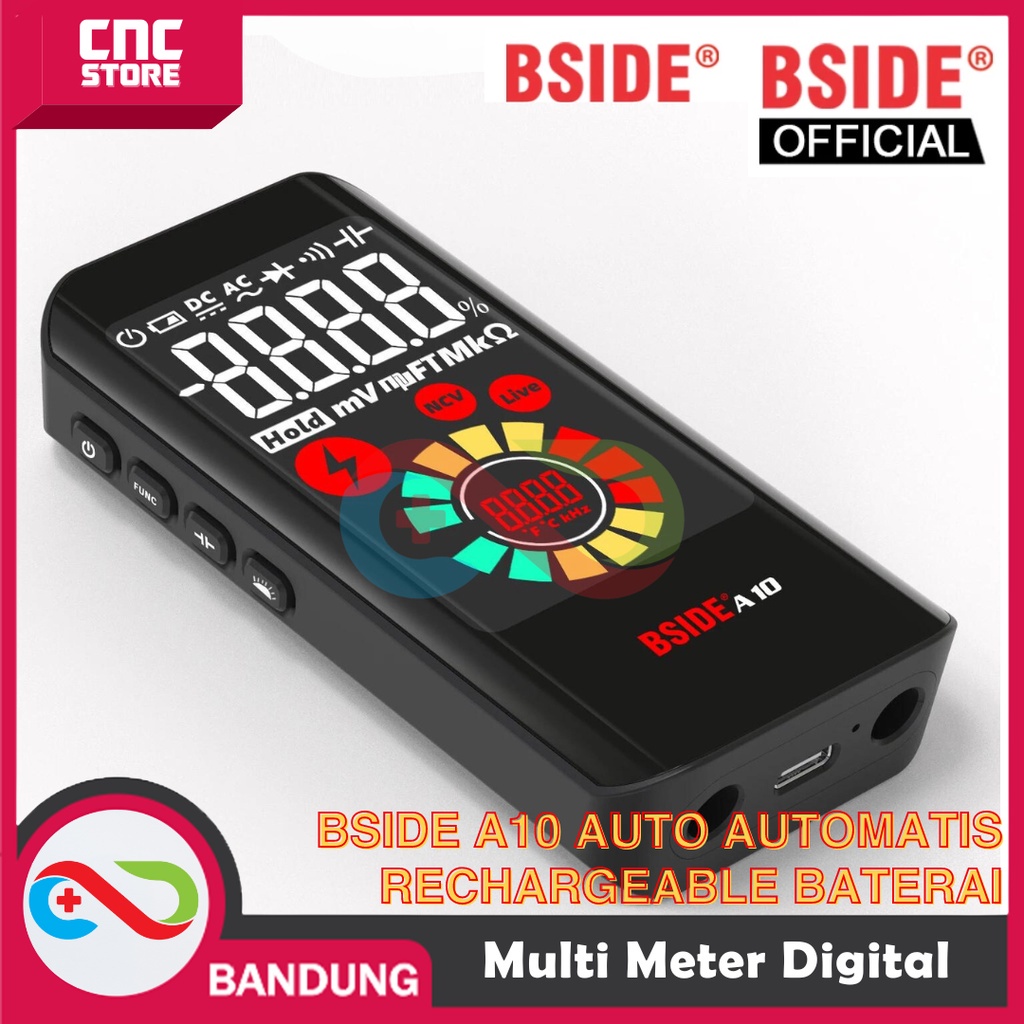 Jual BSIDE A10 SMART MULTIMETER DIGITAL AVOMETER MULTITESTER ORI AUTO ...