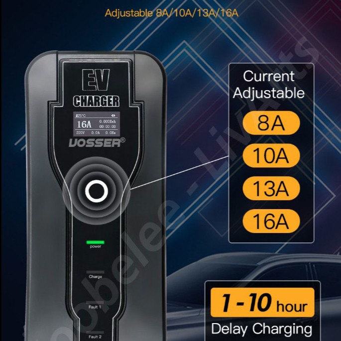 Jual Vosser Ev Charger Wuling Air Ev 16A 3.5Kw Cas Mobil Listrik ...