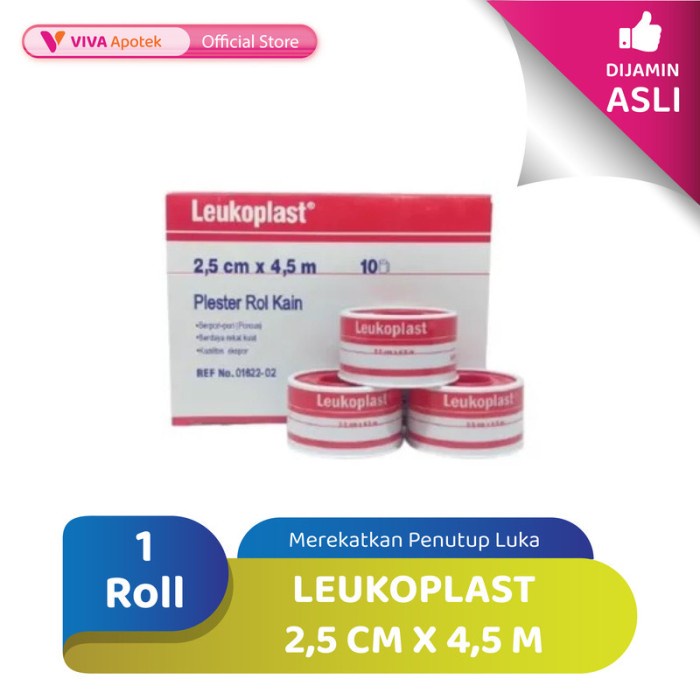 Jual Leukoplast 2,5 cm X 4,5 M (01622-02) Merekatkan Penutup Luka (1 Roll) | Shopee Indonesia