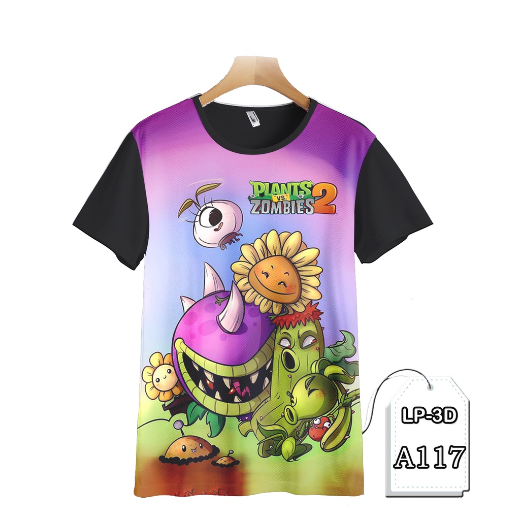 Jual Baju Plants vs Zombies Kaos Game Anak dan Dewasa #LP3D-A117 ...