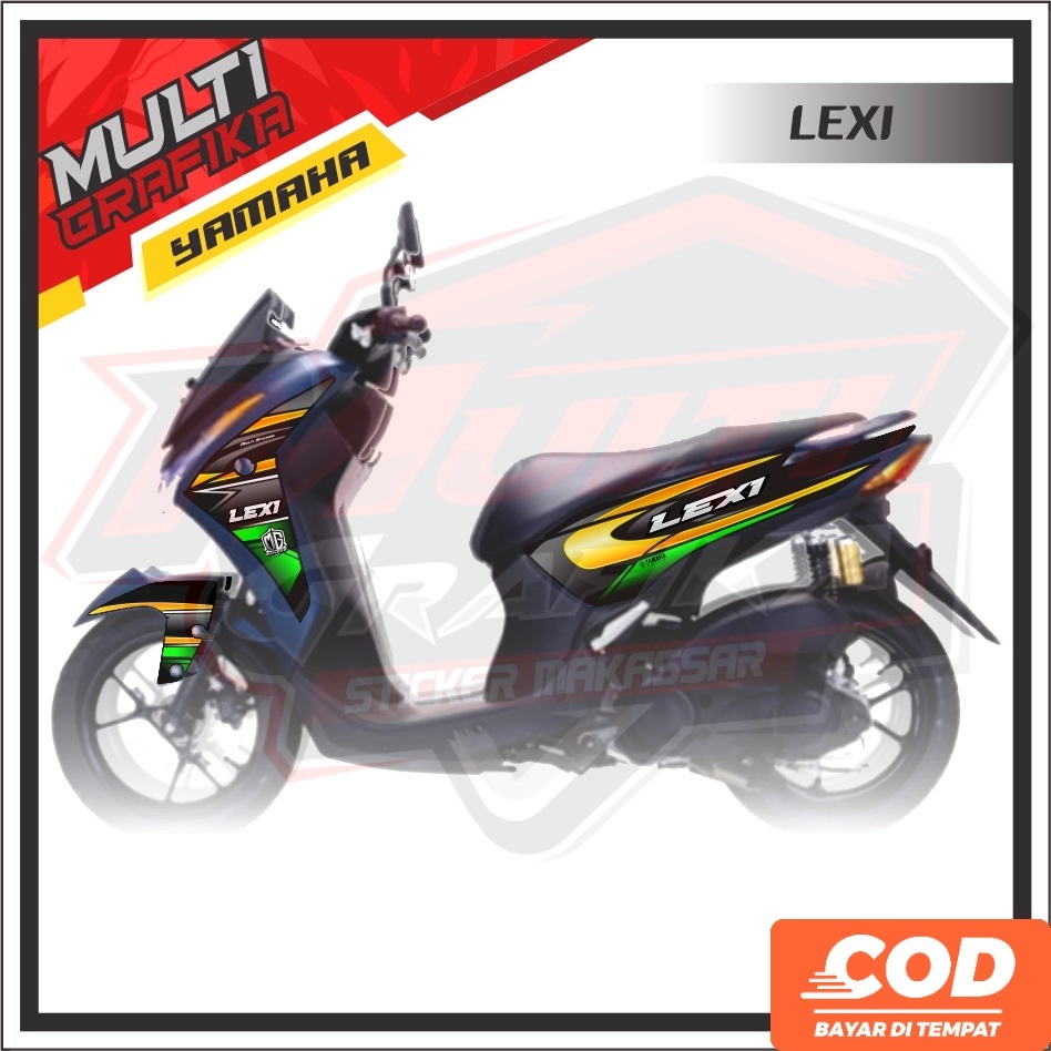Jual stiker Motor Lexi Sticker Striping Lexi Decal Yamaha Lexi stiker ...