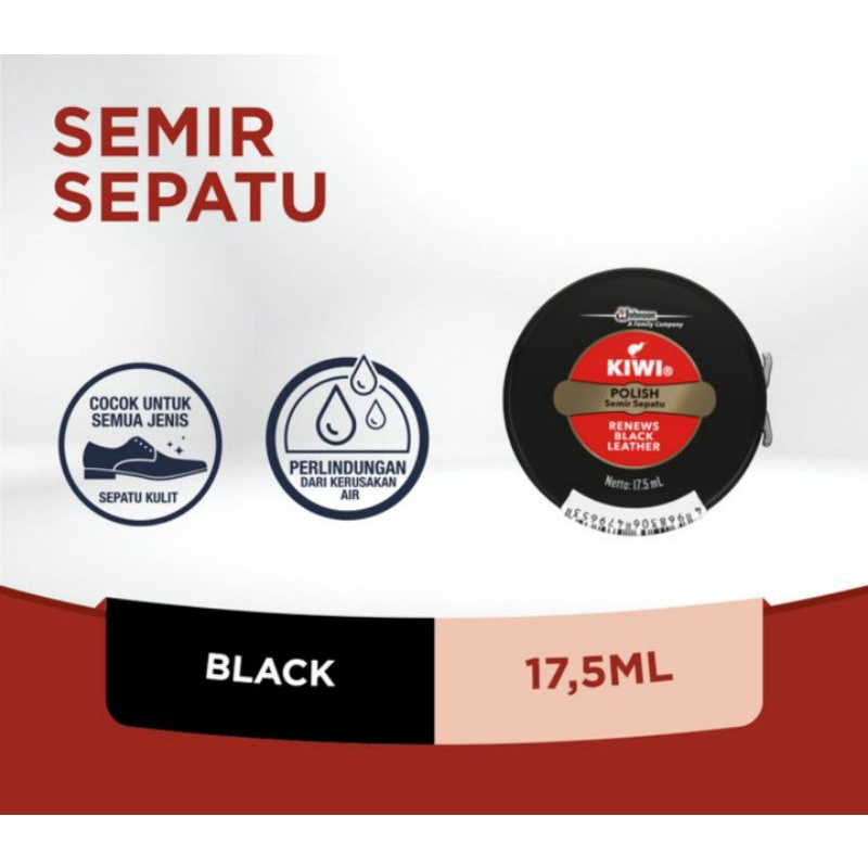 Jual KIWI SEMIR SEPATU PASTE SP BLACK 17,5ML ORIGINAL | Shopee Indonesia