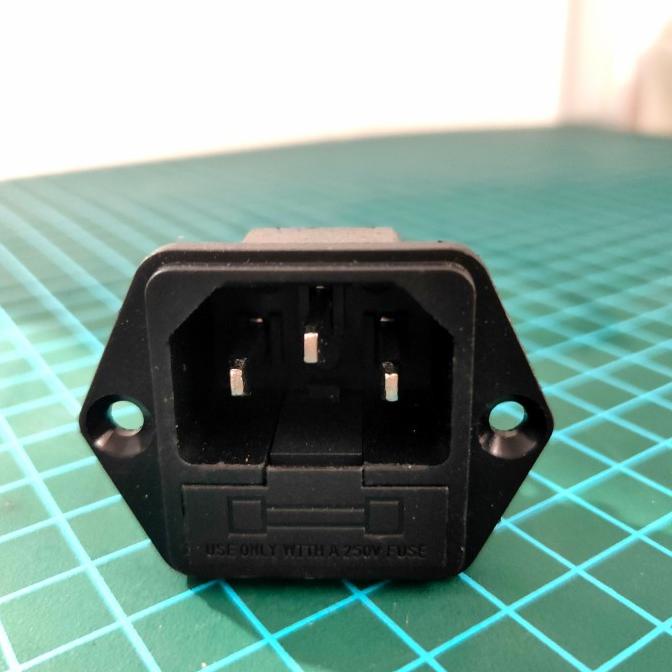 Jual DELLAS socket AC female 3pin cpu female soket AC 3 pin power cpu ...