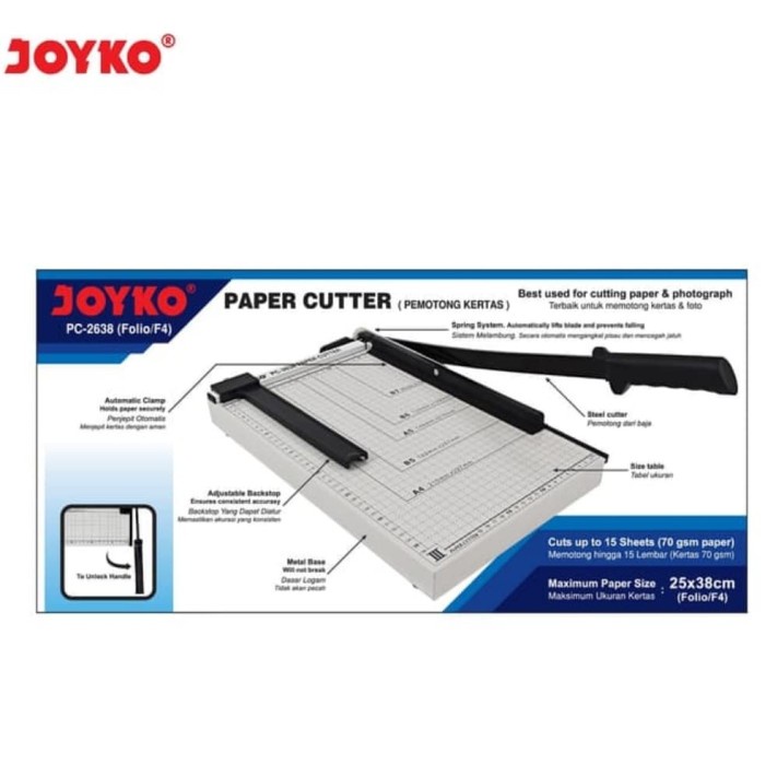 Jual Alat Pemotong Kertas F4 Joyko Pc2638 F4 Paper Cutting F4 Joyko