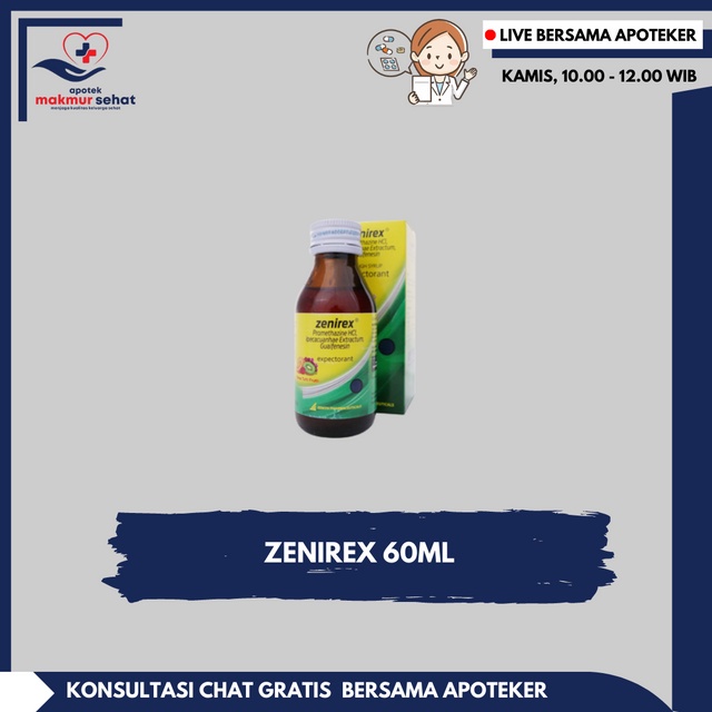 Jual Zenirex Expectorant Sirup 60 ml | Shopee Indonesia