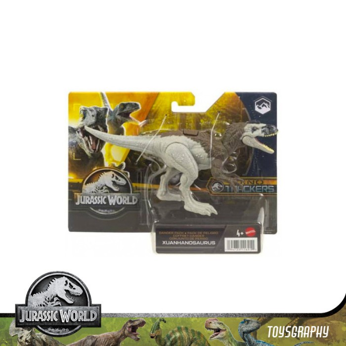 Jual Jurassic World Dino Trackers Danger Pack Xuanhanosaurus Raptor ...