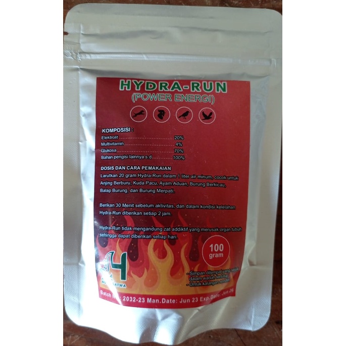 Jual HYDRA RUN POWER ENERGI Kemasan 100 Gr | Shopee Indonesia