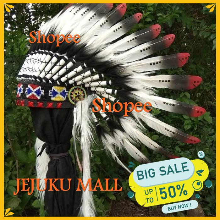 Jual TOPI INDIAN / TOPI SUKU INDIAN DOUBLE BULU HIGHT CLASS | Shopee ...