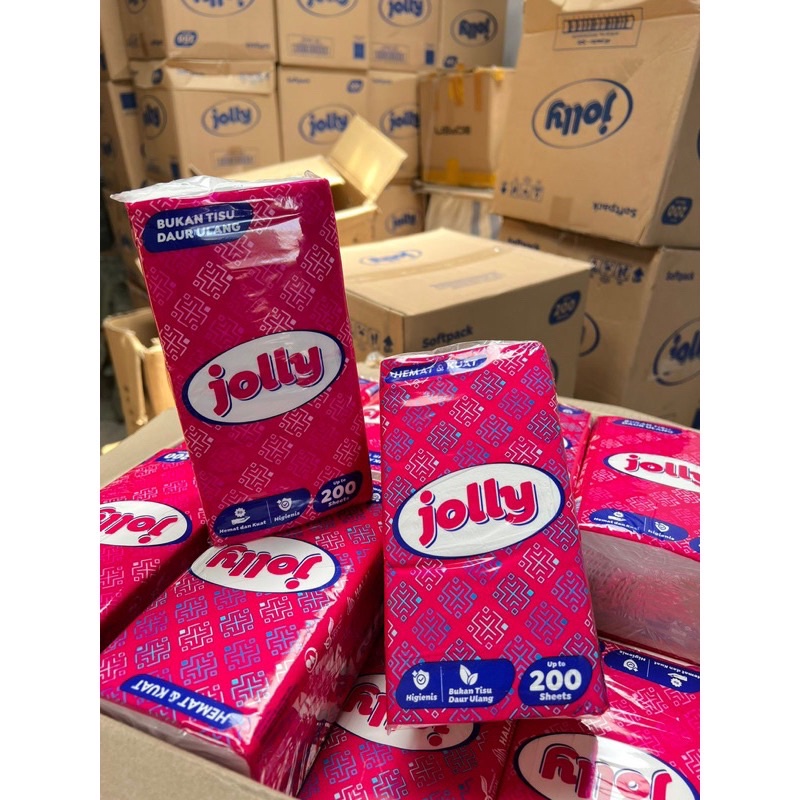 Jual PROMO TISU JOLLY 200 SHEET / TISSUE JOLLY MURAH 200 / FACIAL ...