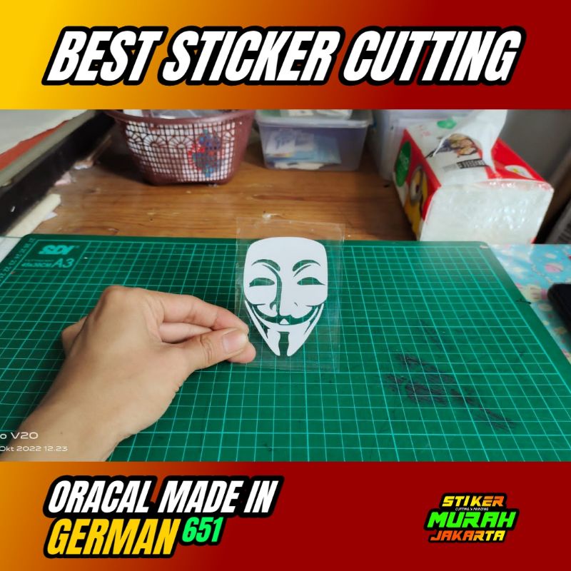 Jual STIKER ANONYMOUS STICKER CUTTING TRANSPARAN LOGO DLL | Shopee ...