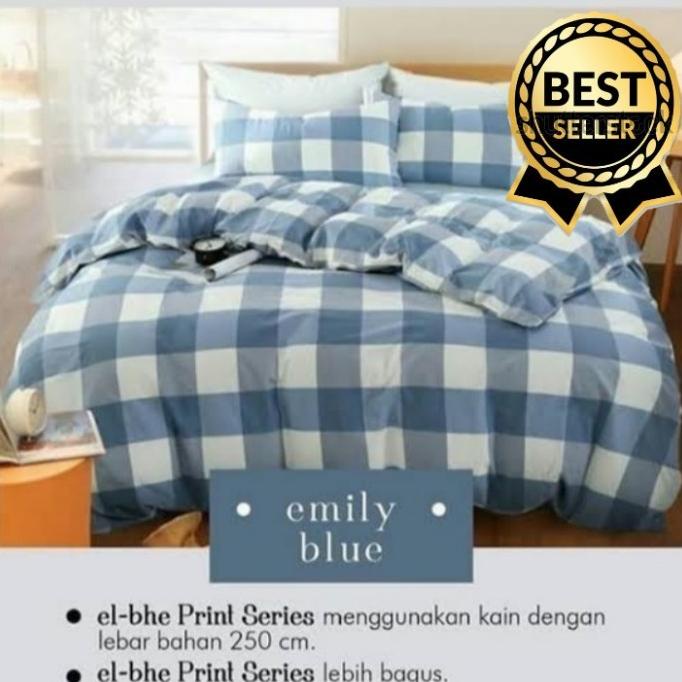 Jual Bedcover Only / Selimut Bedcover Emily Blue Original Best Seller ...
