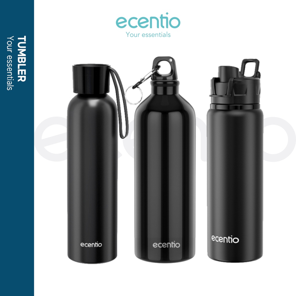 Jual ecentio botol air minum tumbler sport botol aesthetic bpa free ...