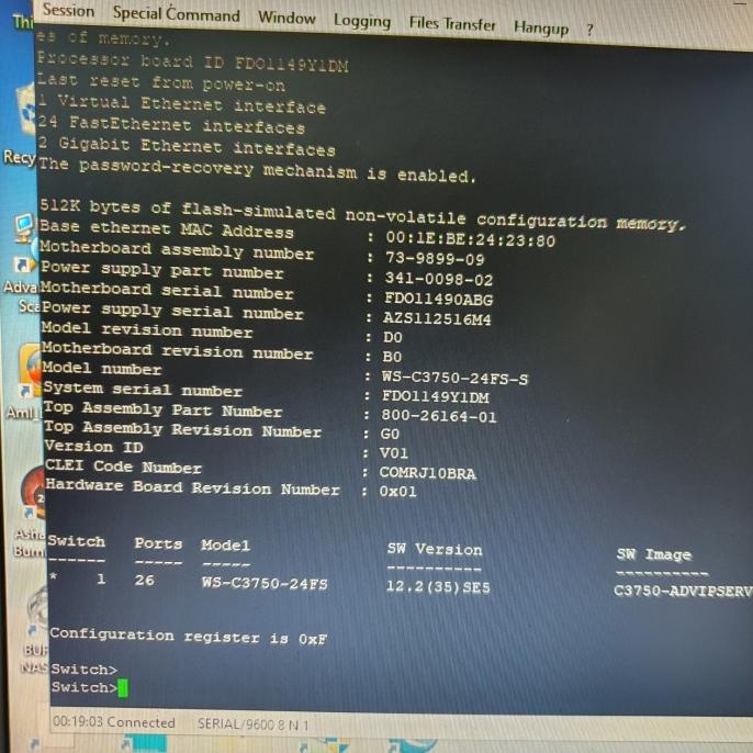 Jual Cisco catalyst 3750 WS-C3750-24FS-S port FXS | Shopee Indonesia