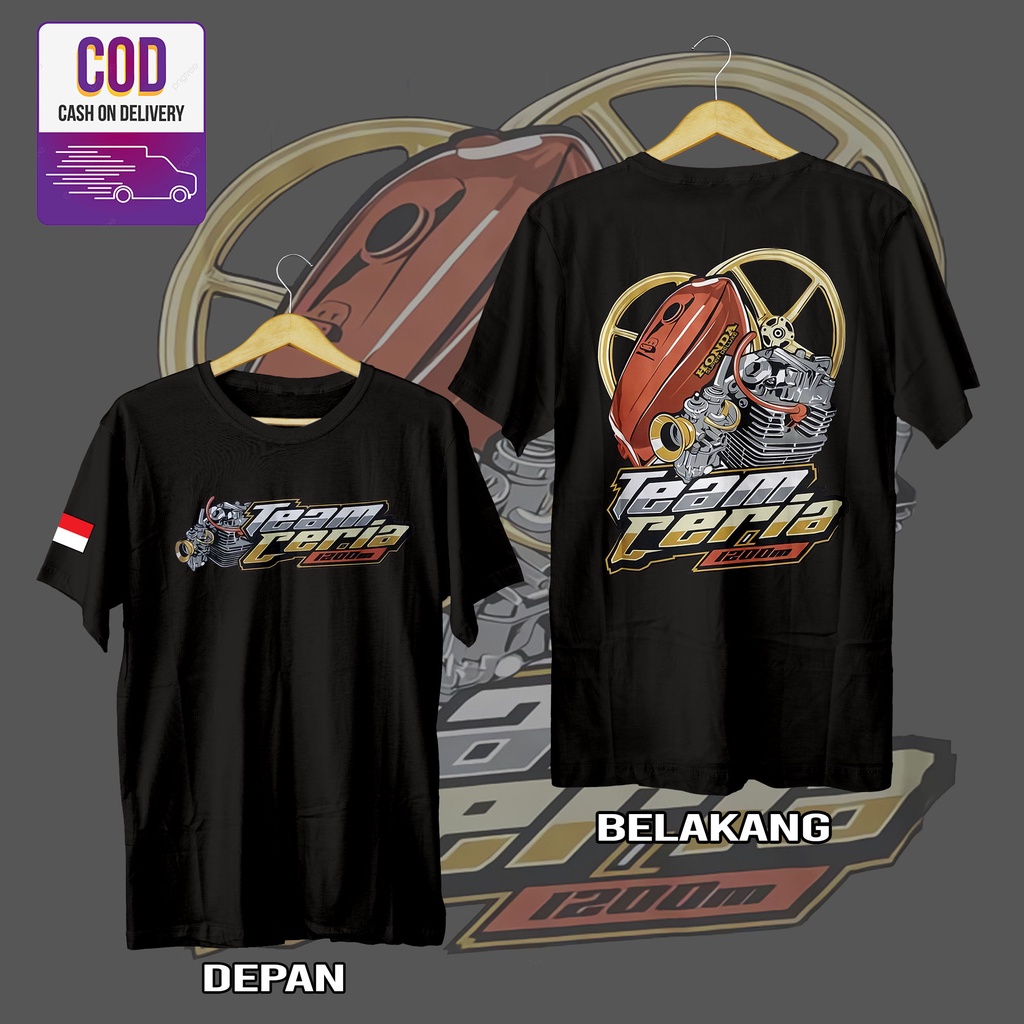 Jual BARUU kaos team ceria.kaos Honda cb.kaos anniversary cb.kaos acara ...