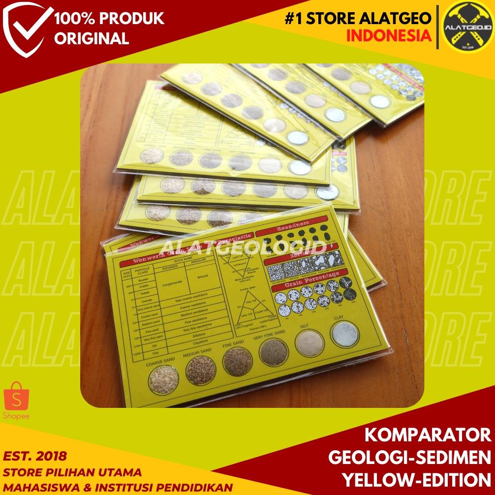 Jual Terbaru! KOMPARATOR GEOLOGI Batuan Sedimen Butir Skala Wentworth ...