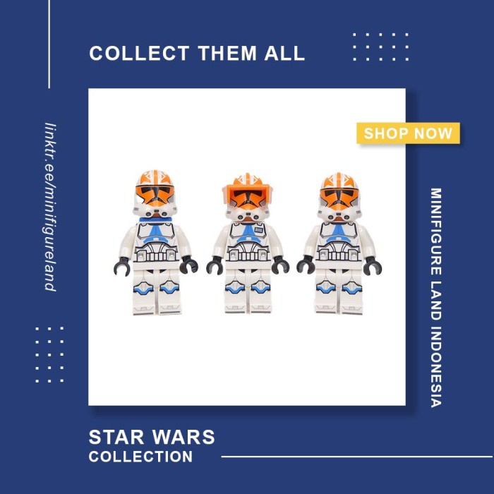 Jual PROMO!!! LEGO STAR WARS - CLONE TROOPER, 501ST LEGION, BLUE JET ...