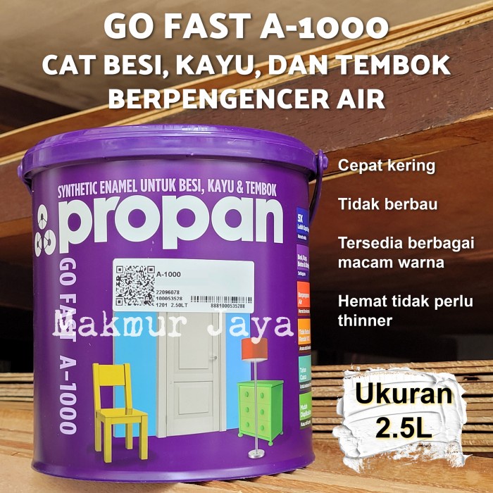 Jual Propan Go Fast A-1000 2.5L Cat Besi Kayu Water Based GoFast ...