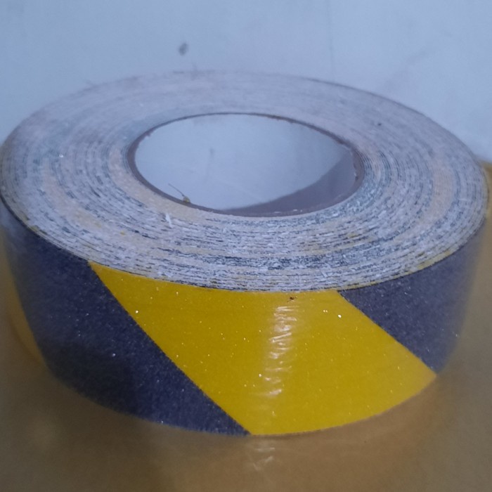Jual Stiker Line Tape Safety Walk-2"X18 Anti Slip Lantai Kuning Hitam ...