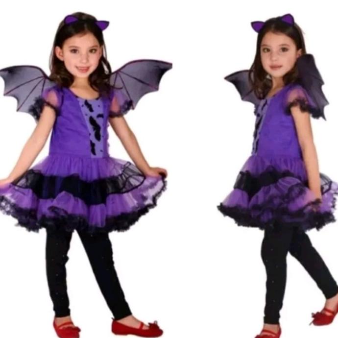 Jual Costume Anak Bat Kostum Anak Kelelawar Purple Bat Halloween Githiy ...