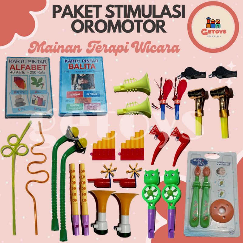 Jual GE TOYS PAKET LENGKAP TERAPI WICARA/OROMOTOR EDUKATIF BALITA DAN ...