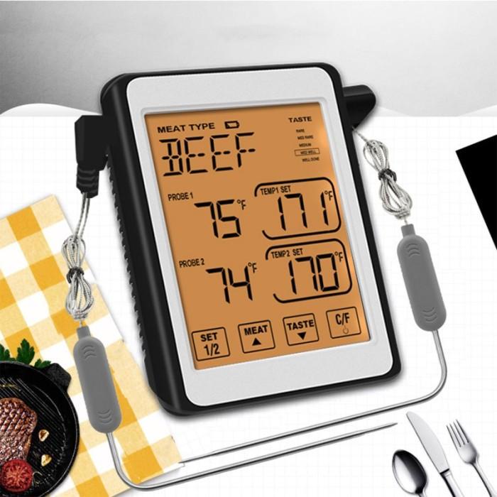 Jual TERMOMETER DAGING DIGITAL DUAL PROBE UNTUK OVEN DAPUR | Shopee ...