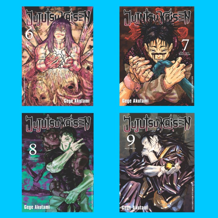 Jual Komik Set Jujutsu Kaisen Vol 6 7 8 9 - Original (Bahasa Indonesia) | Shopee Indonesia