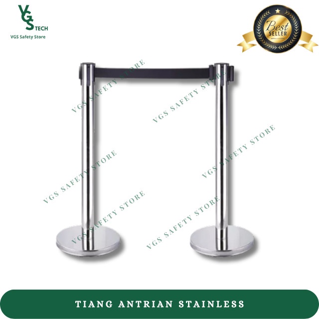 Jual Promo Standing Barrier Tiang Antrian Railing Stand Pembatas ...